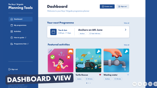 Digital Planning Tools - Coming Soon - The Boys' Brigade