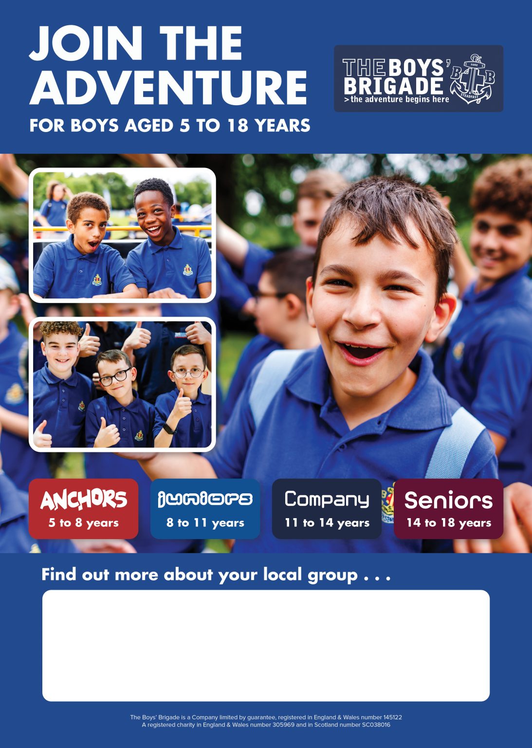 Recruitment Resources - DIY Customised - The Boys' Brigade